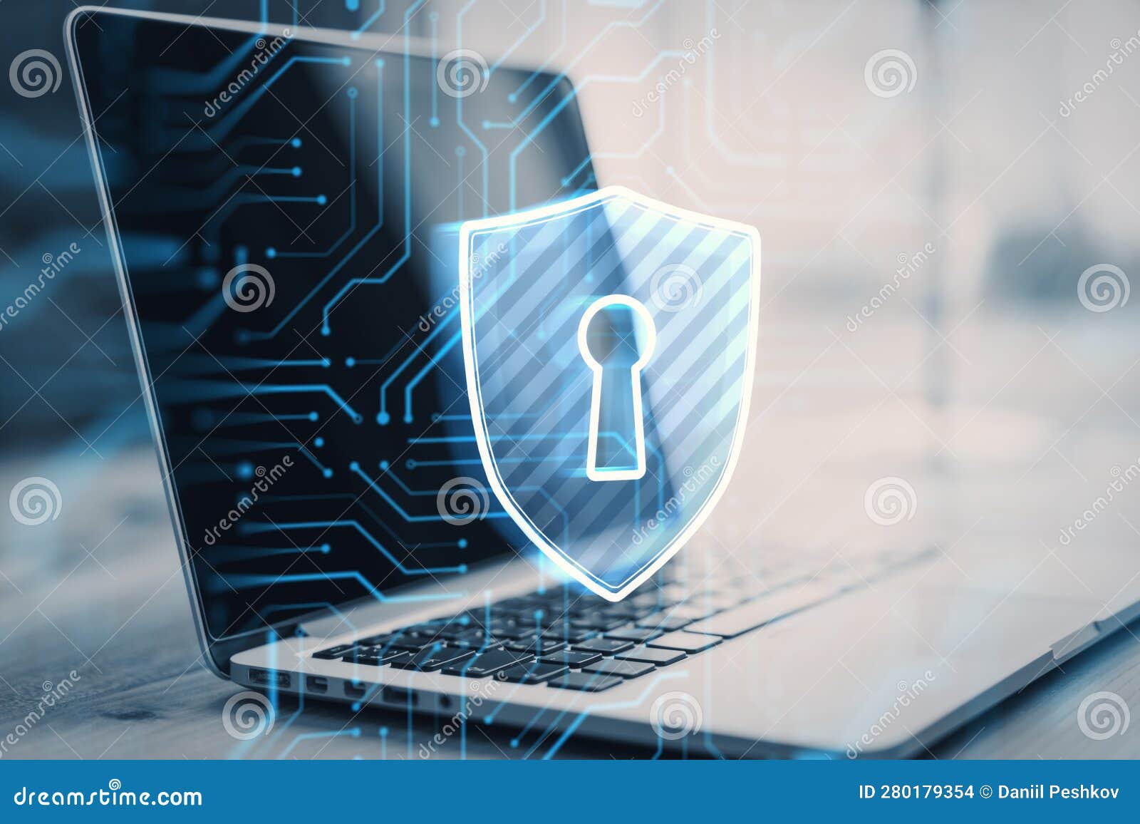 Computer Network Safeguard Concept Stock Photo - Image of double ...