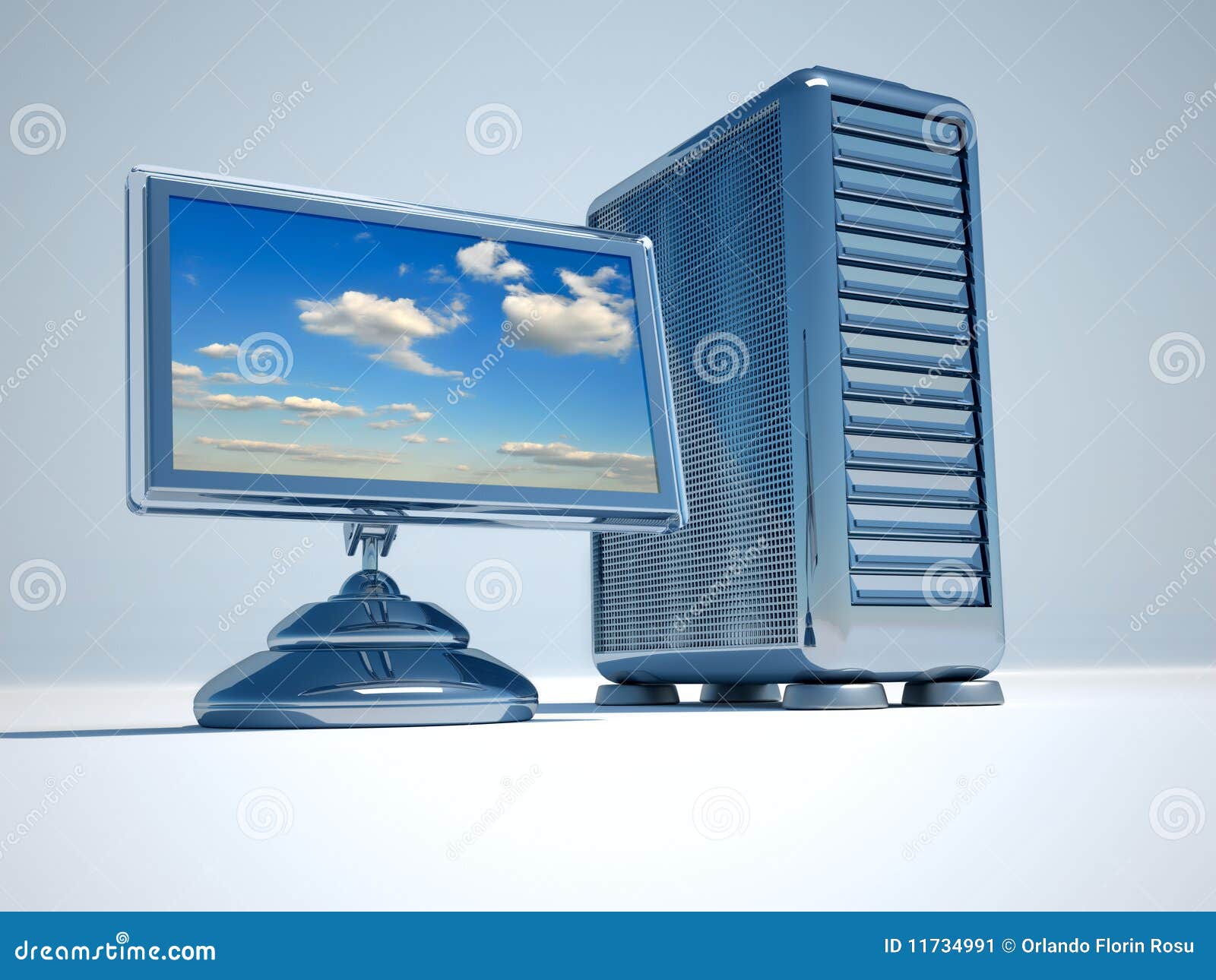 Network Server Room With Fiber Optic Cables Connected To Switch ...