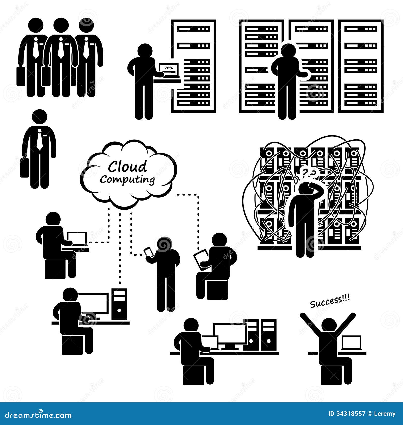 Computer Confused Person Stock Illustrations – 818 Computer Confused ...