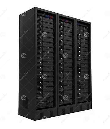 Computer Network Server Isolated Stock Illustration - Illustration of ...