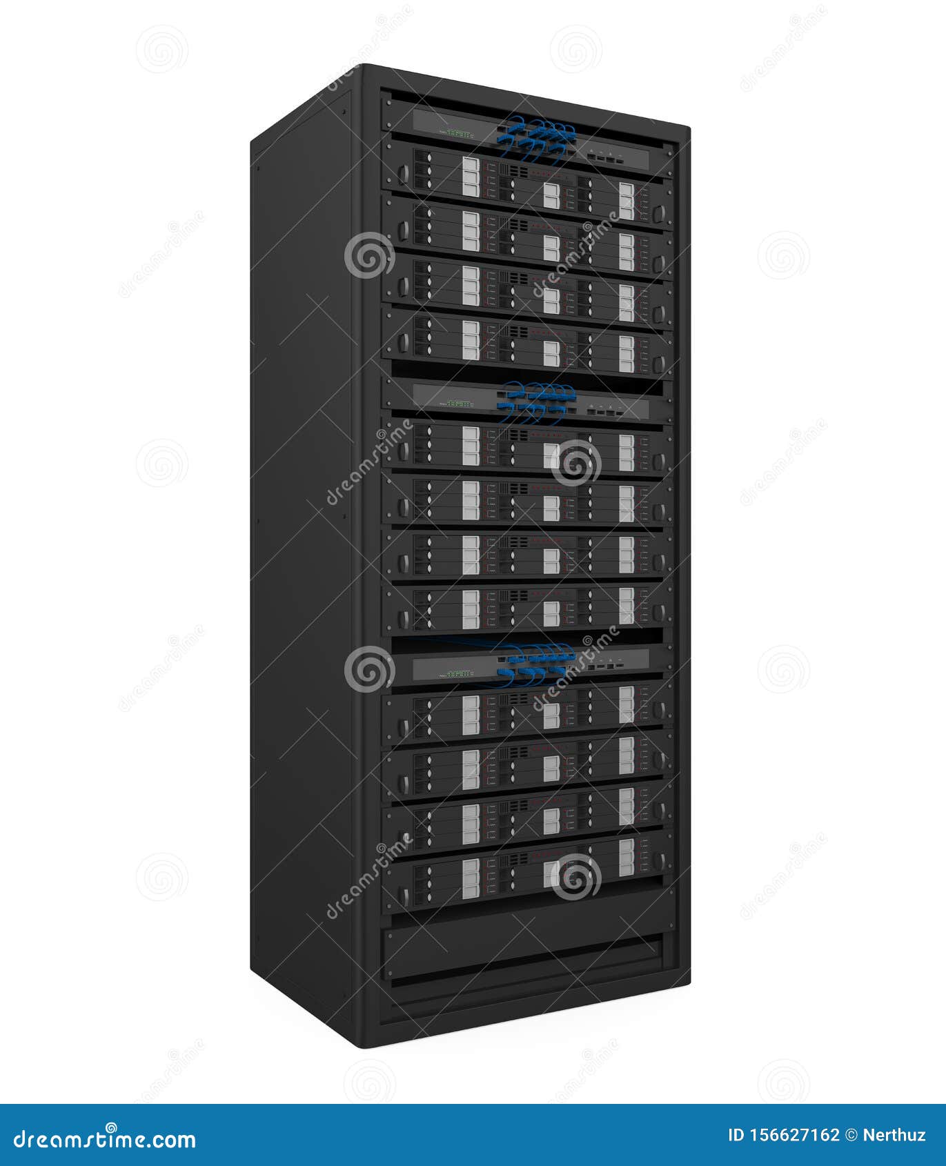 Computer Network Server Isolated Stock Illustration - Illustration of ...