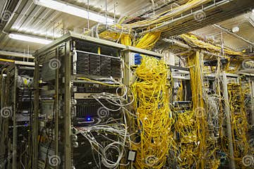 Computer Network Server Room Stock Photo - Image of server, cable: 211127506