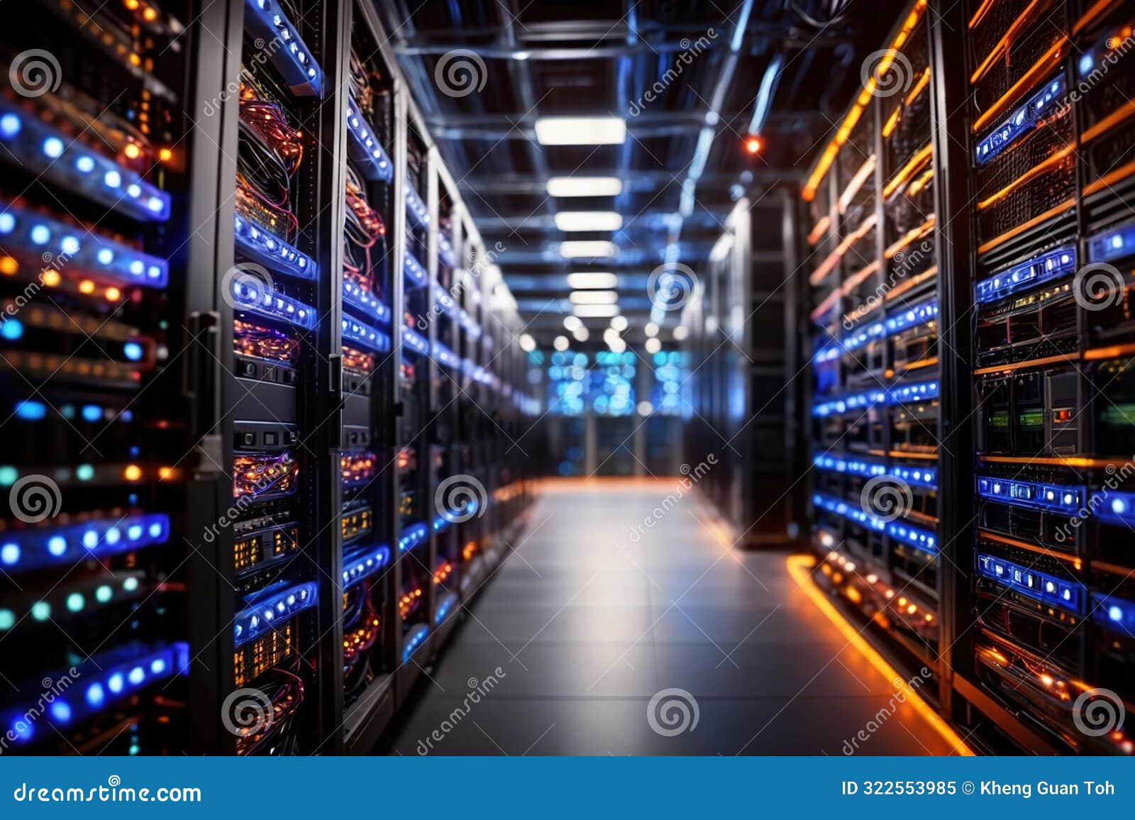 Computer Network Server Room, Data Communications Technology Wiring ...