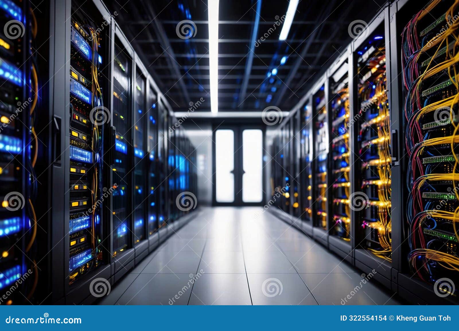 Computer Network Server Room, Data Communications Technology Wiring ...