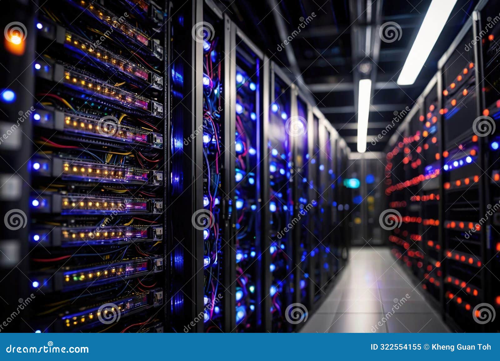 Computer Network Server Room, Data Communications Technology Wiring ...