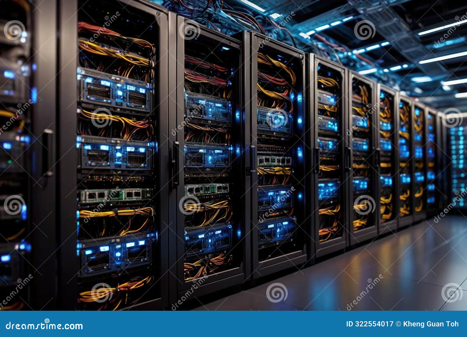 Computer Network Server Room, Data Communications Technology Wiring ...