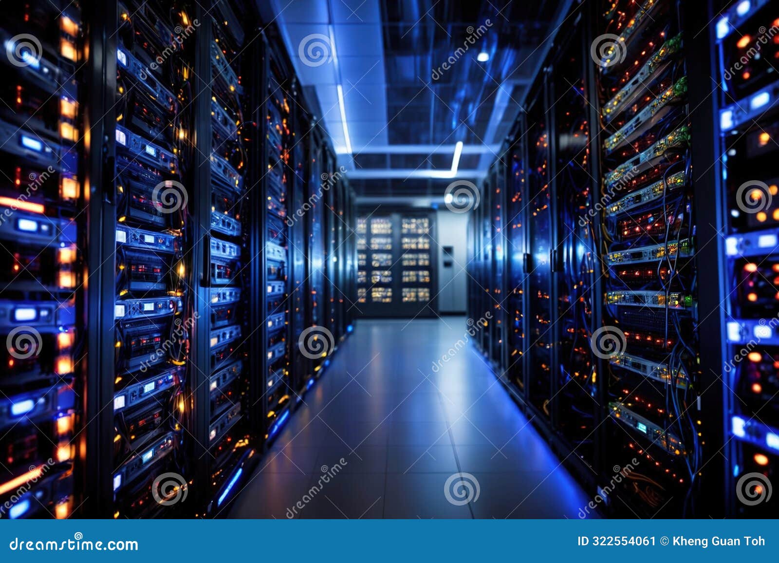 Computer Network Server Room, Data Communications Technology Wiring ...