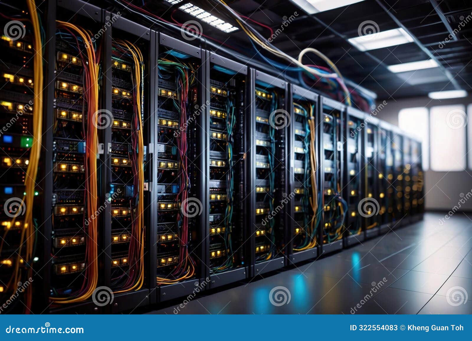 Computer Network Server Room, Data Communications Technology Wiring ...