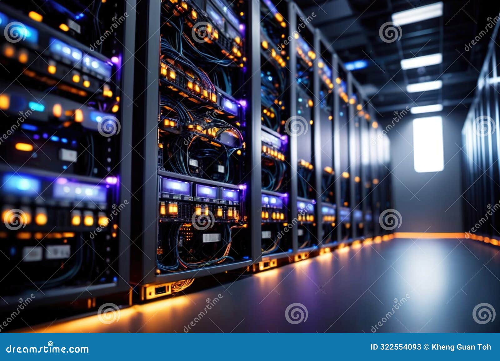 Computer Network Server Room, Data Communications Technology Wiring ...