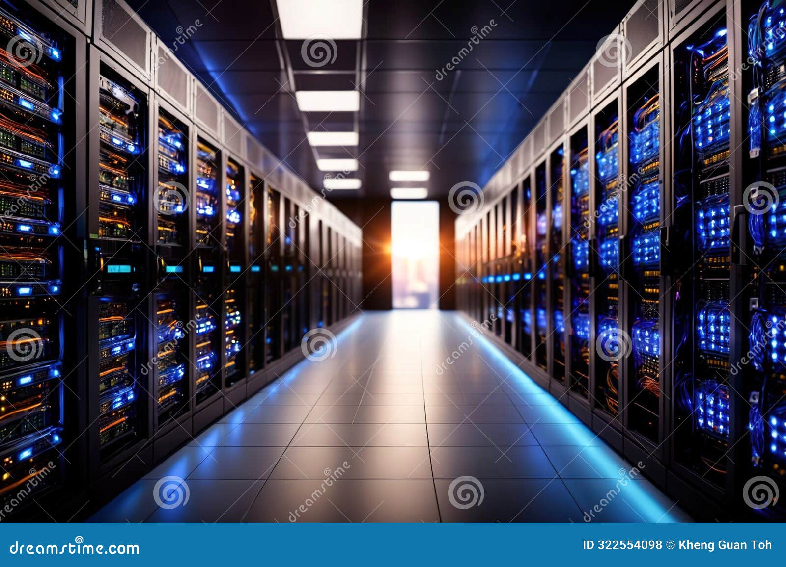 Computer Network Server Room, Data Communications Technology Wiring ...