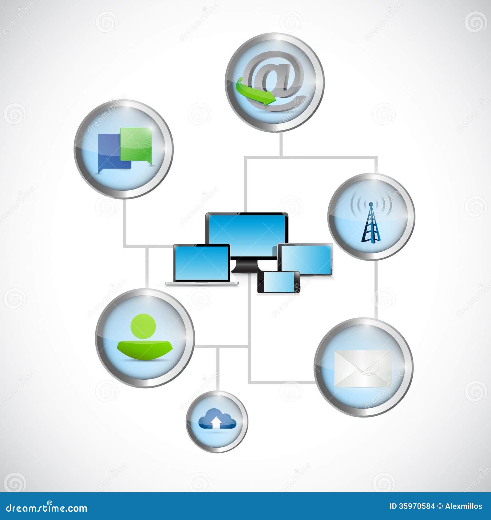 Computer Network Technology Communication Stock Images - Image: 35970584