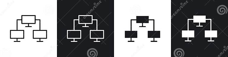 Computer network icon stock illustration. Illustration of diagram ...