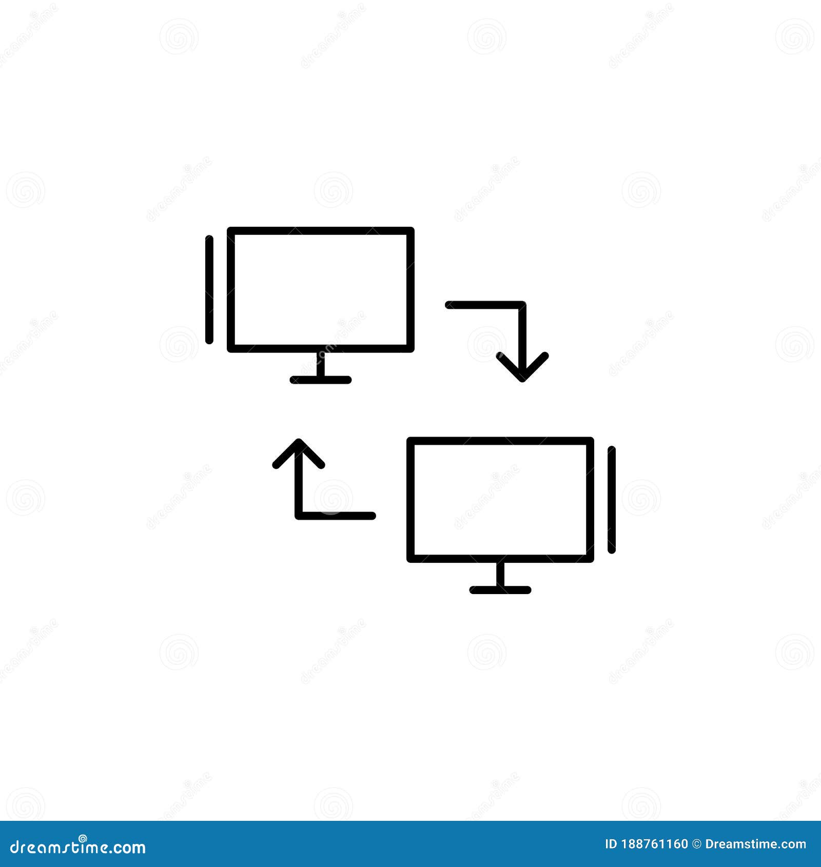 Computer, Networking Icon. Simple Line, Outline Vector Elements of ...