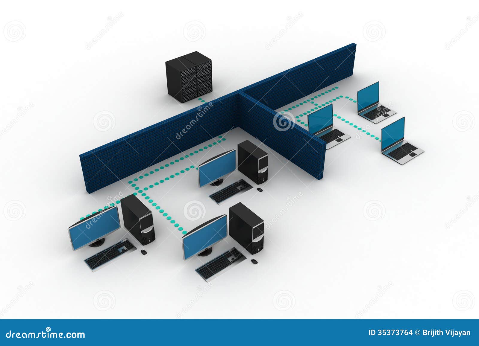 Computer Networking stock illustration. Illustration of international ...