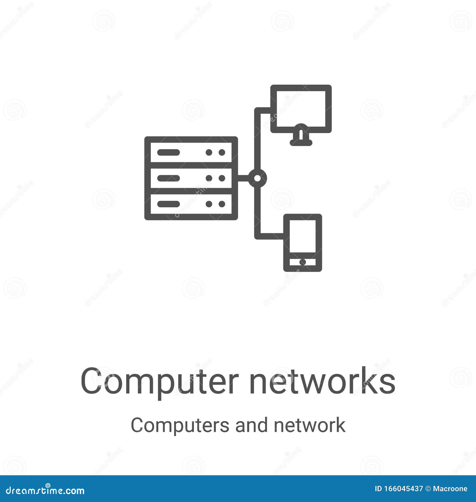 Computer Networks Icon Vector from Computers and Network Collection ...
