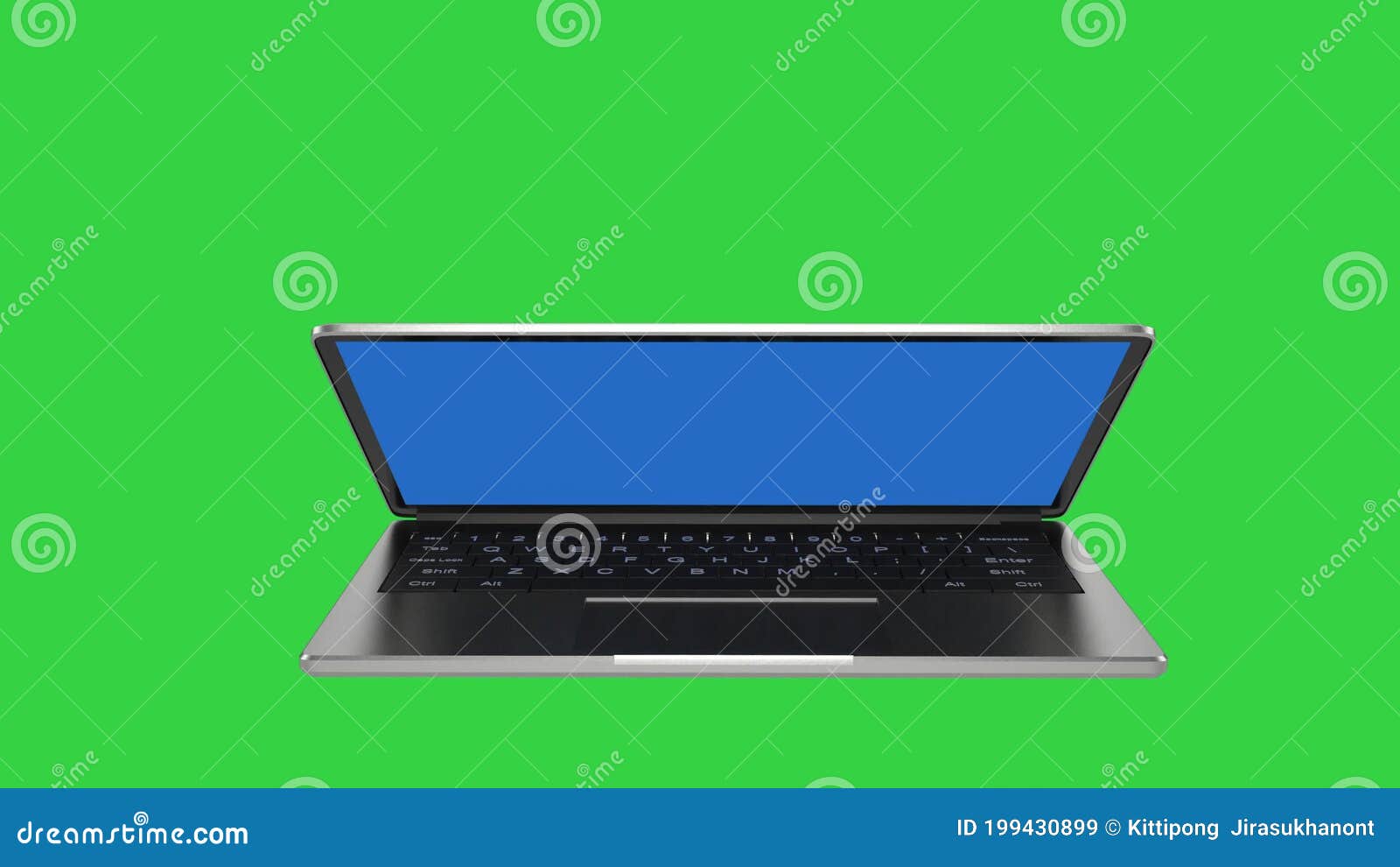 Computer Notebook on Green Screen Stock Video - Video of clip, green ...