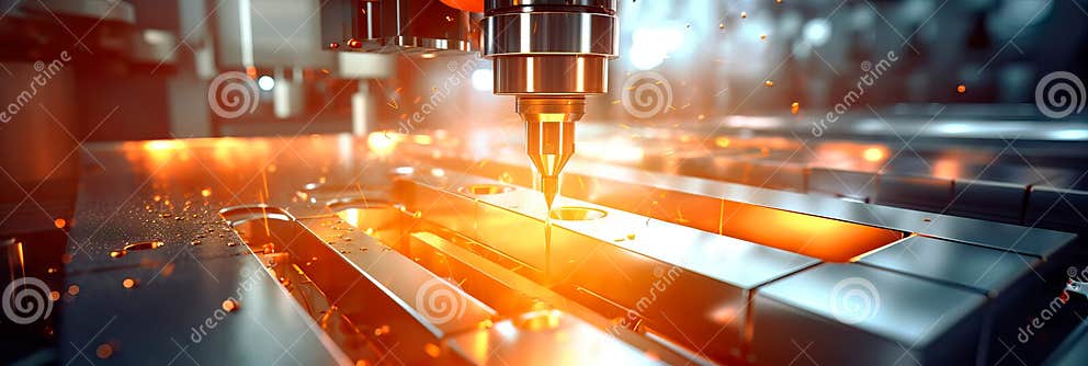 Computer Numerical Control Machining Center, Showcasing Precision ...