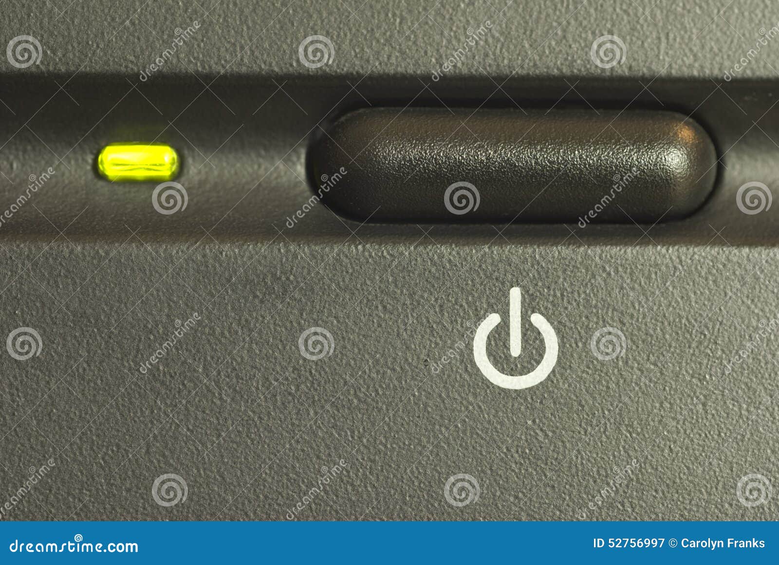 Computer on-Off Button stock image. Image of technology - 52756997
