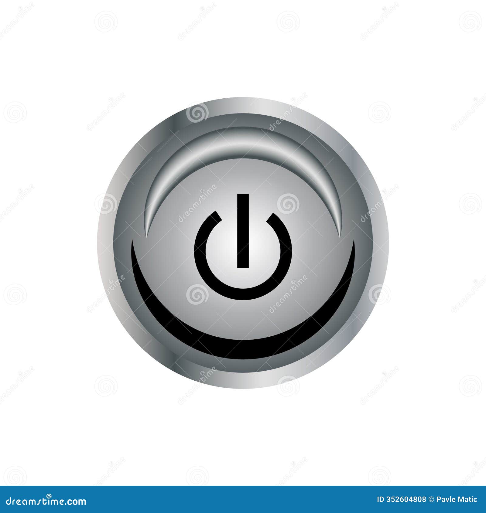 Computer on off button stock illustration. Illustration of electronics ...