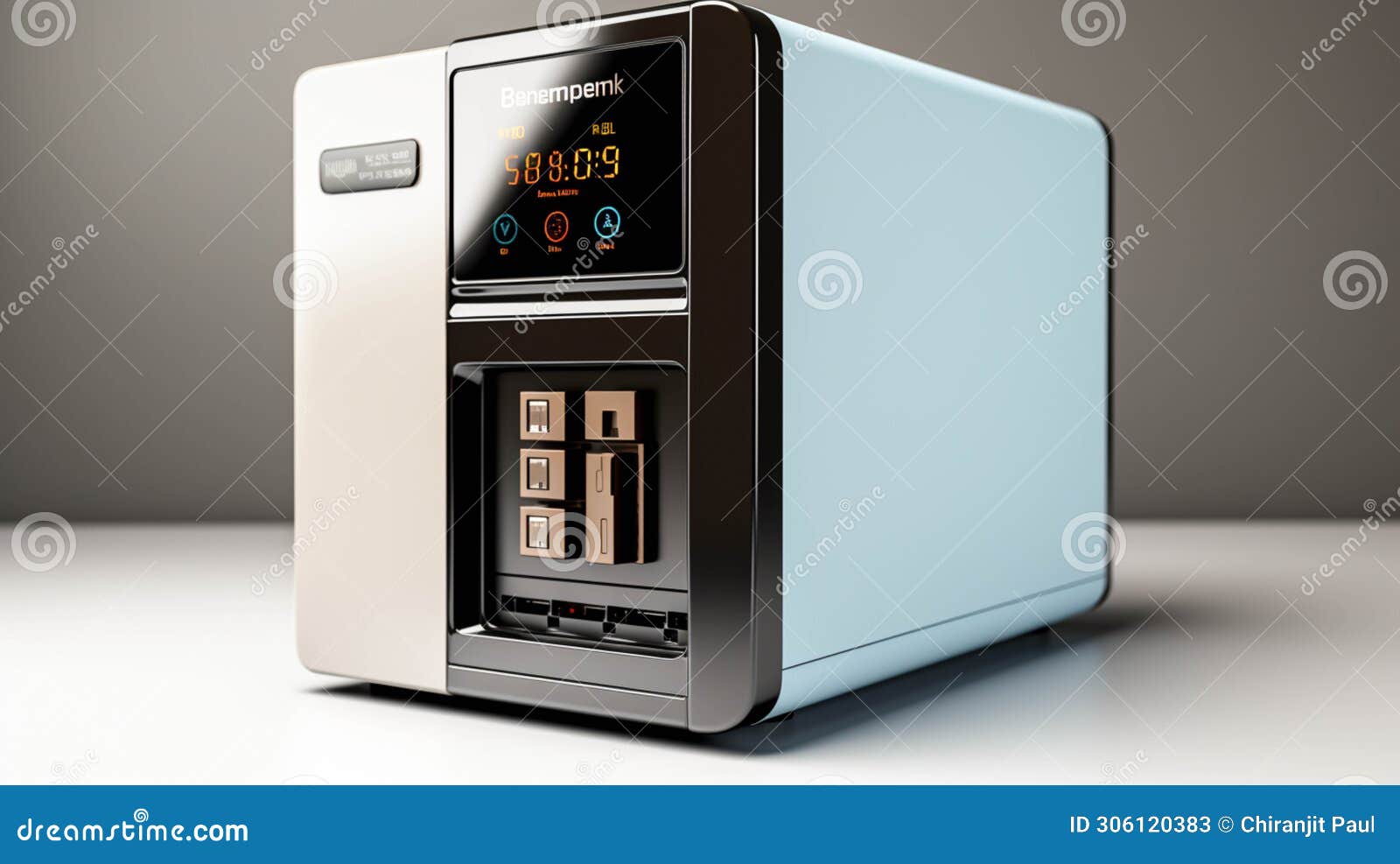 Computer Offline UPS Isolated on White Background Stock Image - Image ...