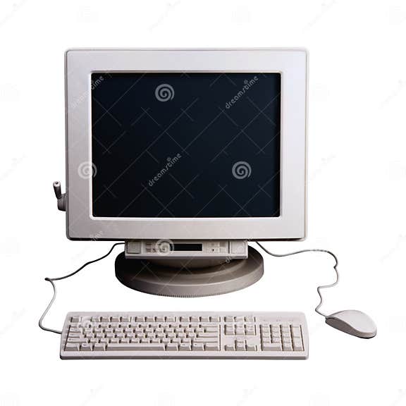 Computer Old Style stock photo. Image of keyboard, style - 5939118