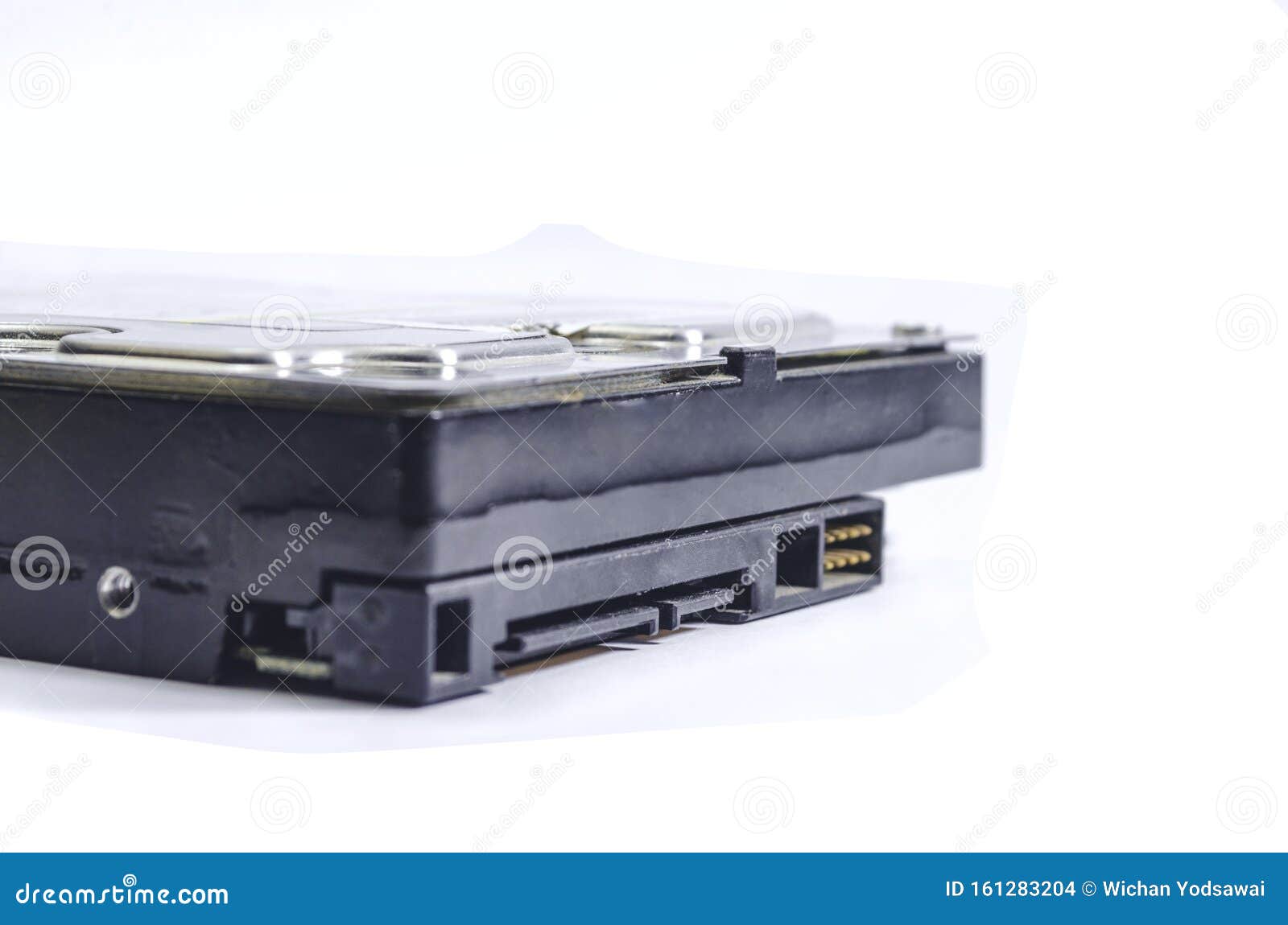 Computer Old Used Hard Disk Drive SATA Hdd Isolated on White Background ...