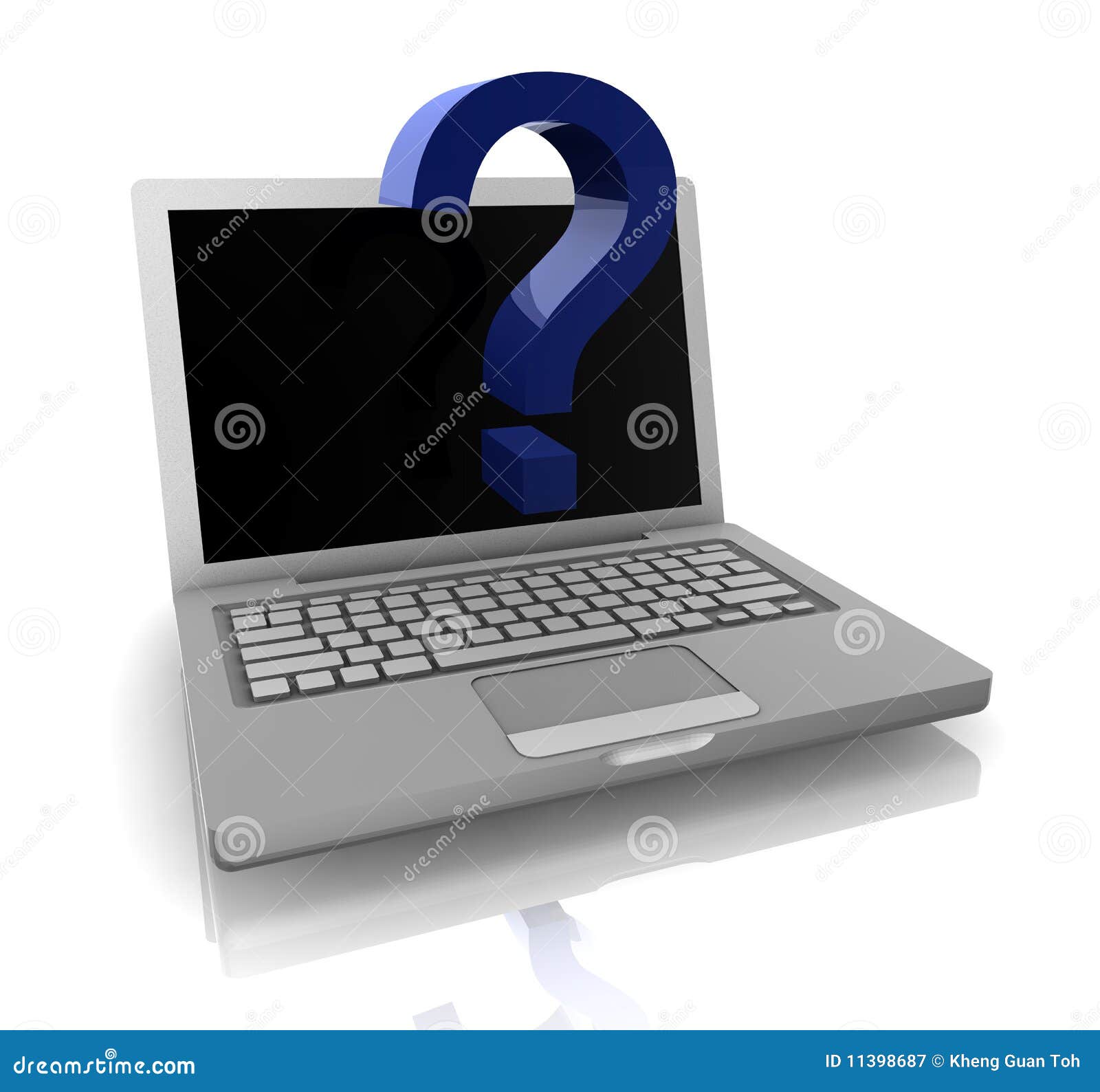 Computer online help stock illustration. Illustration of mark - 11398687