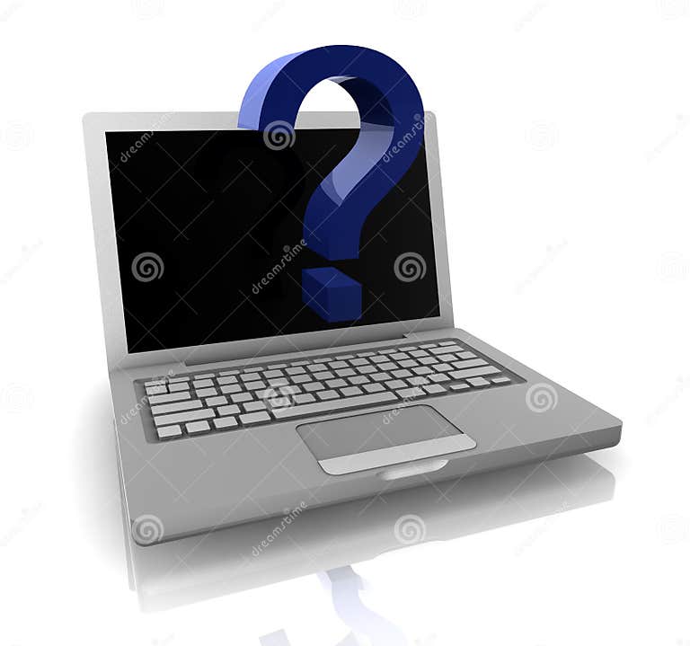 Computer online help stock illustration. Illustration of mark - 11398687