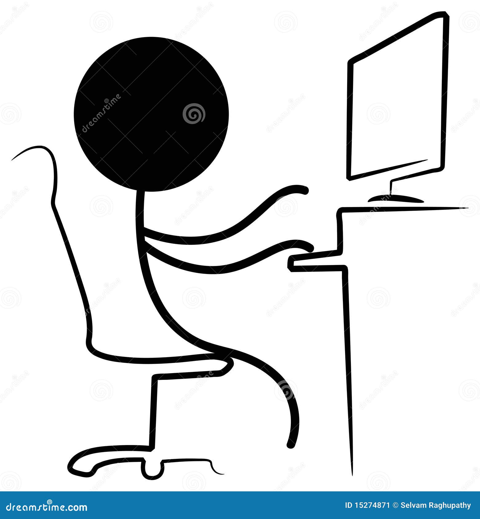 Computer operating stock vector. Illustration of learn - 15274871