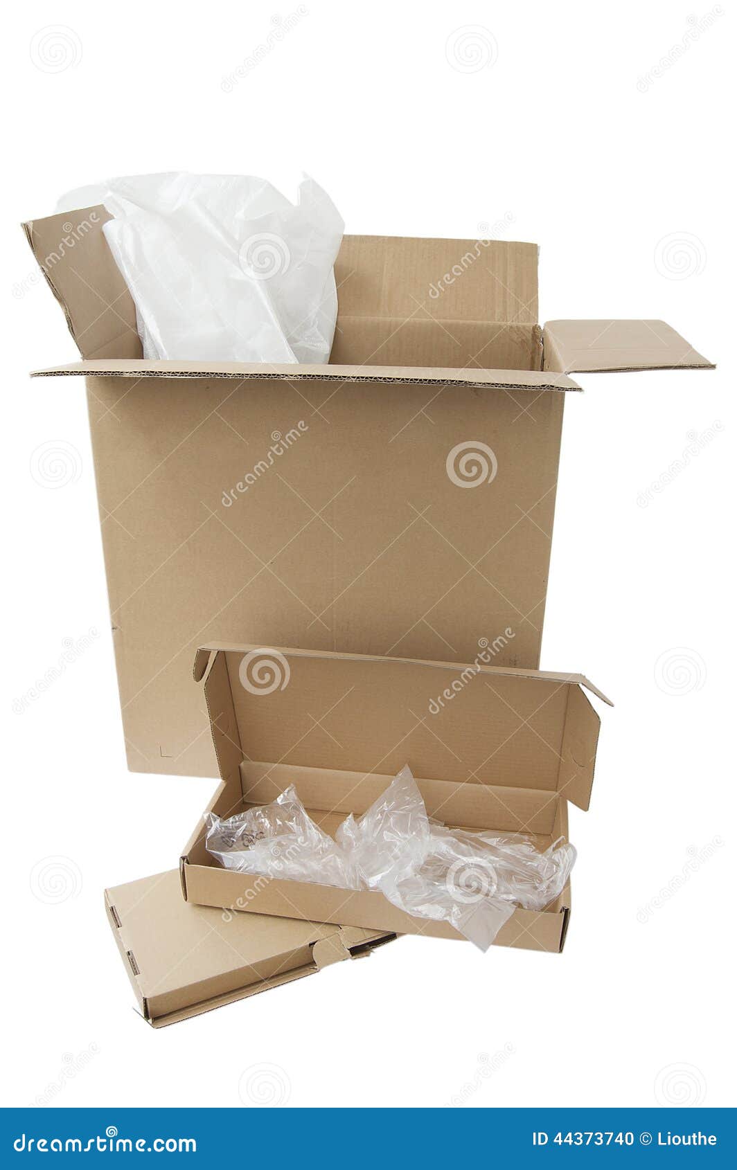 Pc Packaging Boxes Isolated Stock Photo - Image of board, container ...
