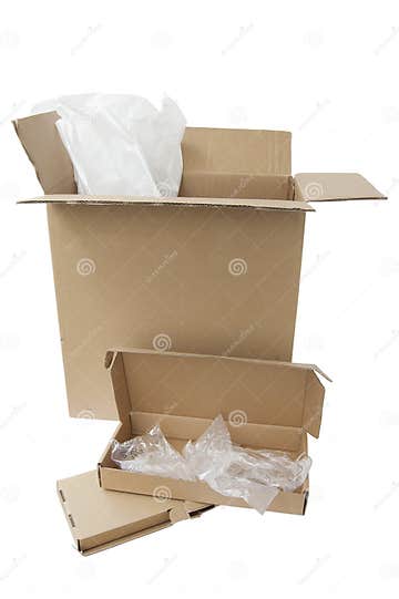 Pc Packaging Boxes Isolated Stock Photo - Image of board, container ...