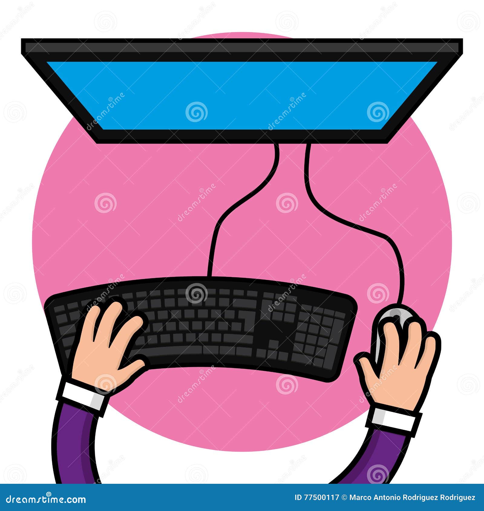 Computer stock illustration. Illustration of people, youth - 77500117