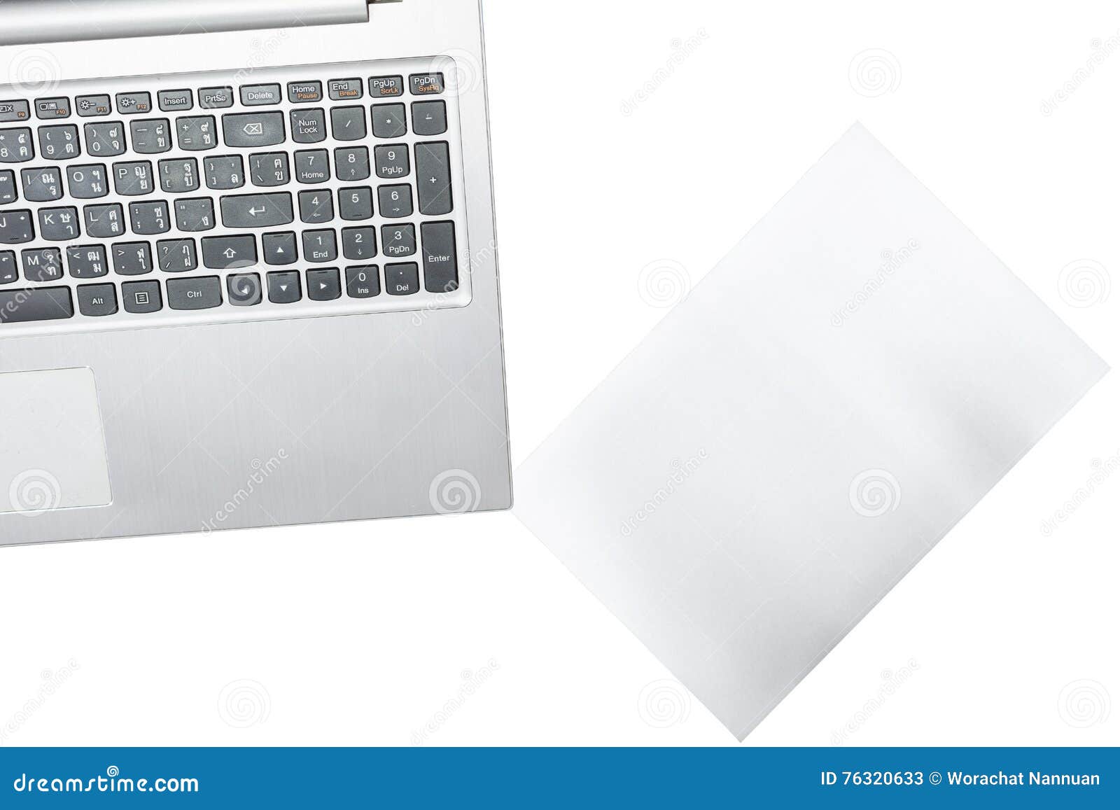 Computer and Paper is Isolated on Transparent Stock Image - Image of ...