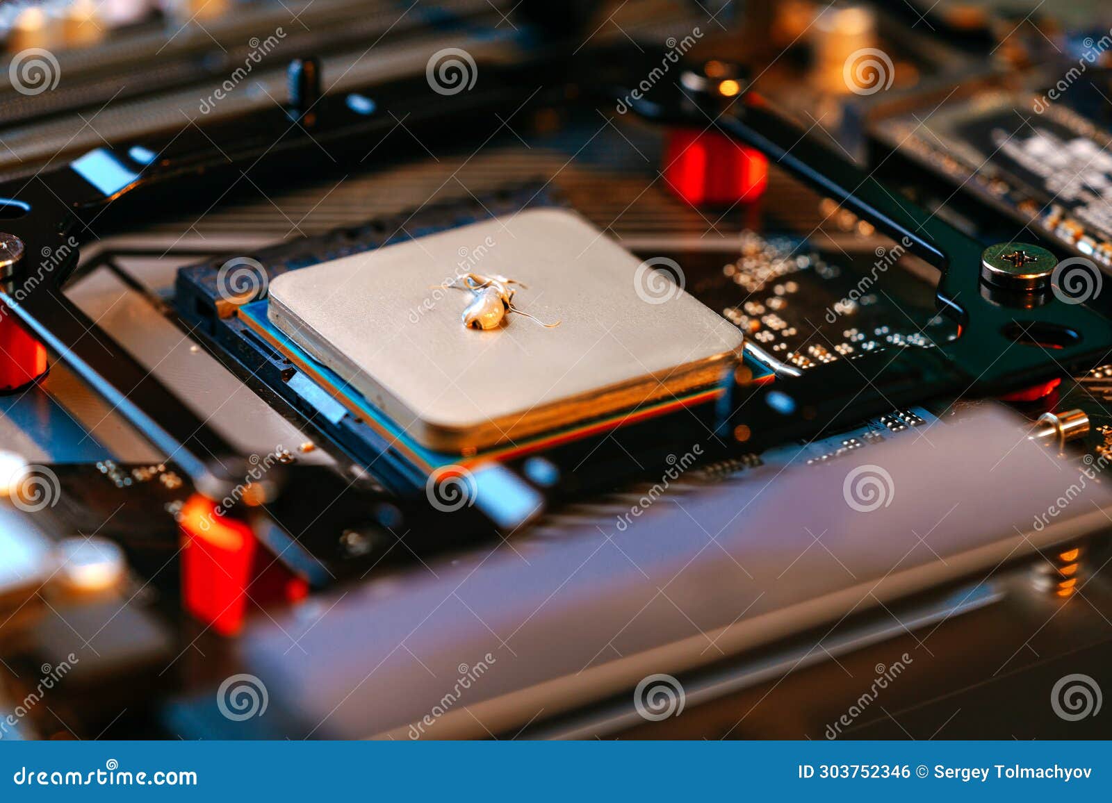 Computer Part Circuit Board Close Up Photo Stock Photo - Image of ...