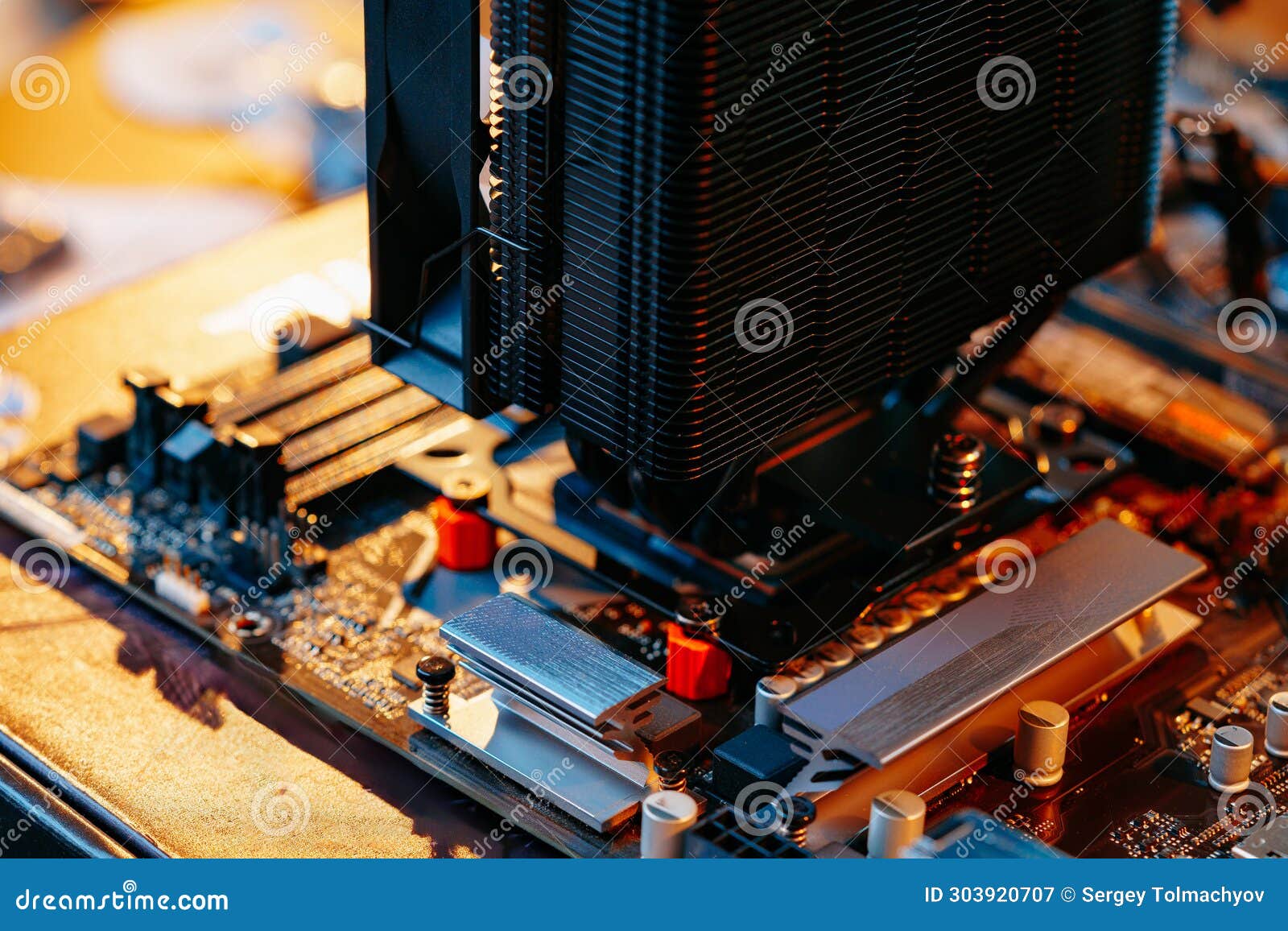 Computer Part Circuit Board Close Up Photo Stock Image - Image of ...