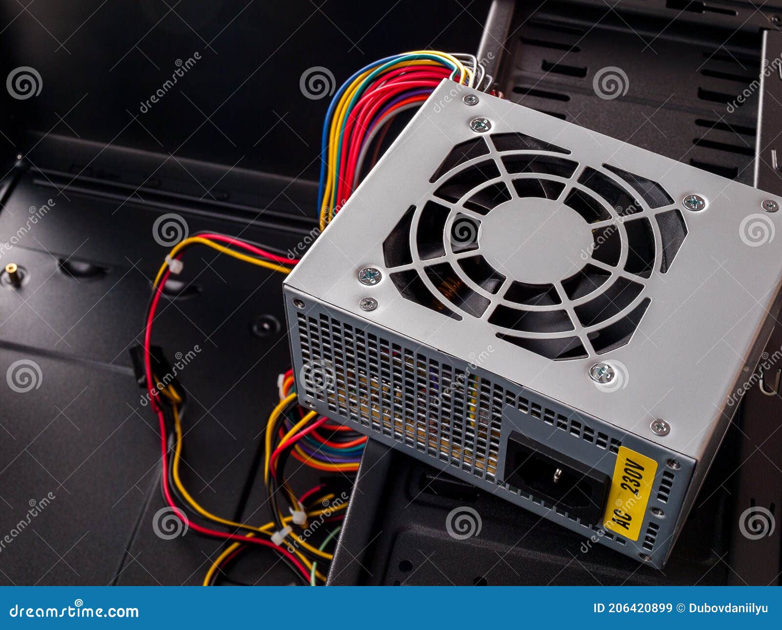 Computer Part for System Unit Assembly, Power Supply for Computer Close ...