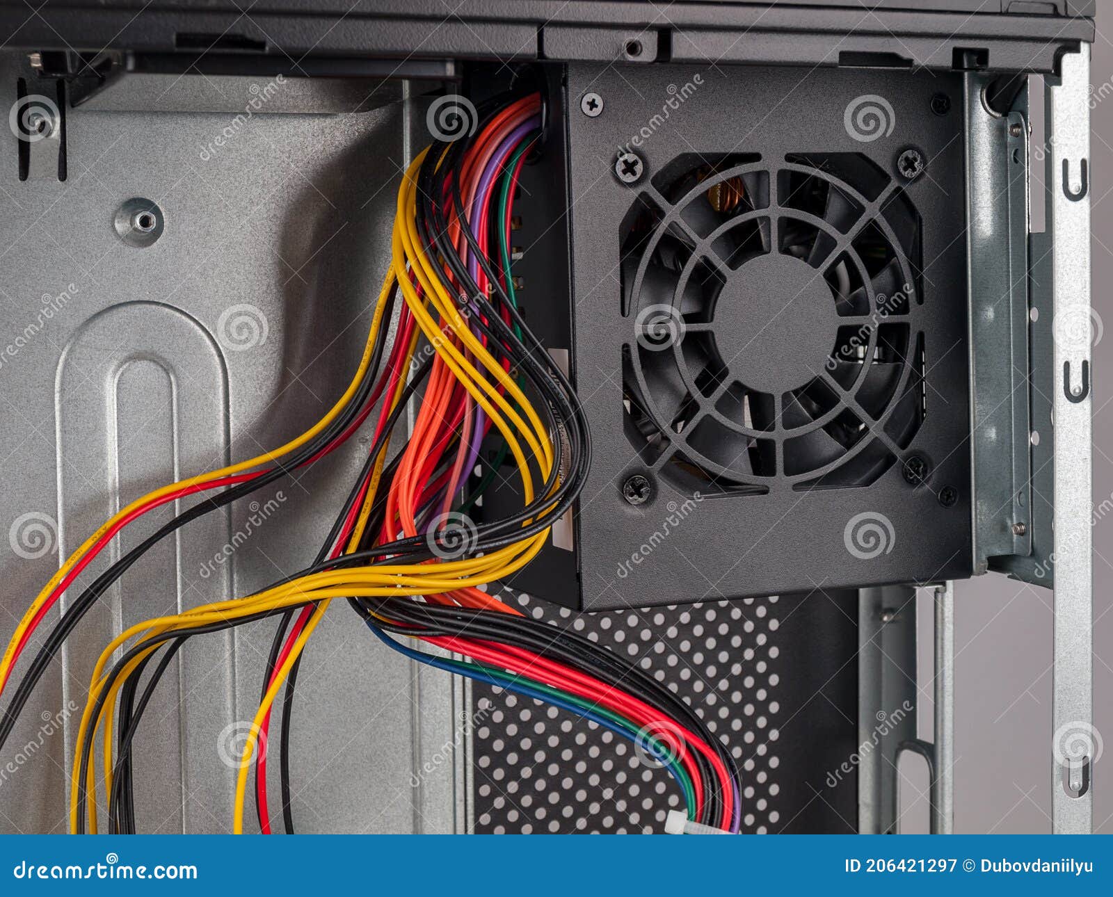 Computer Part for System Unit Assembly, Power Supply for Computer Close ...