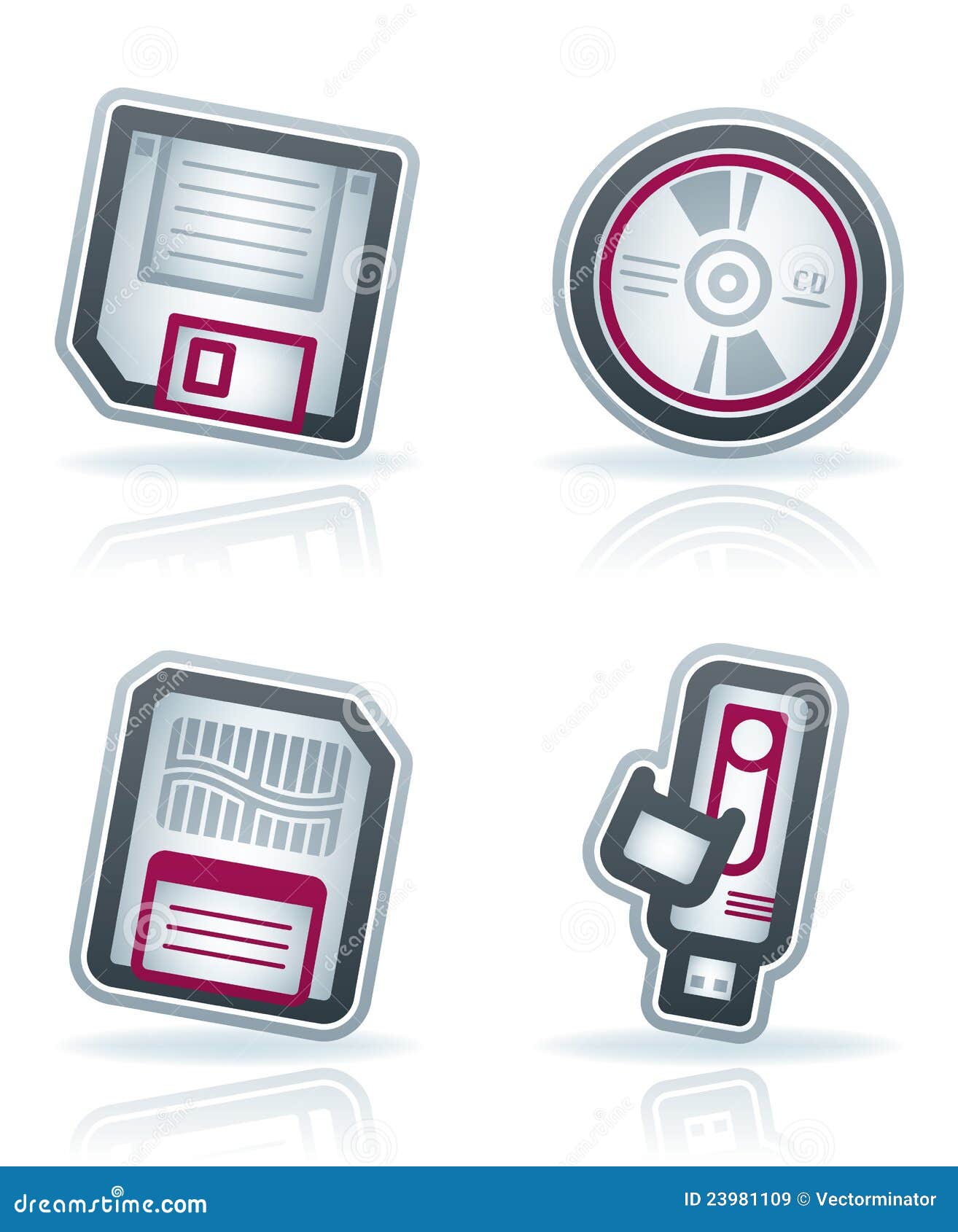 Computer Parts stock vector. Illustration of drive, parts - 23981109