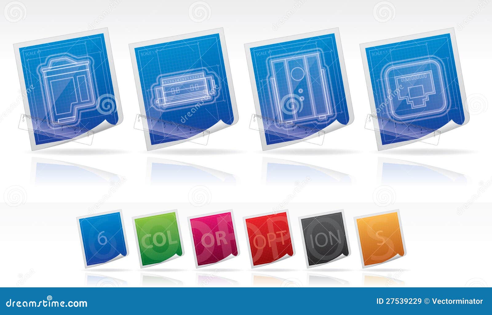 Computer Parts stock illustration. Illustration of grey - 27539229