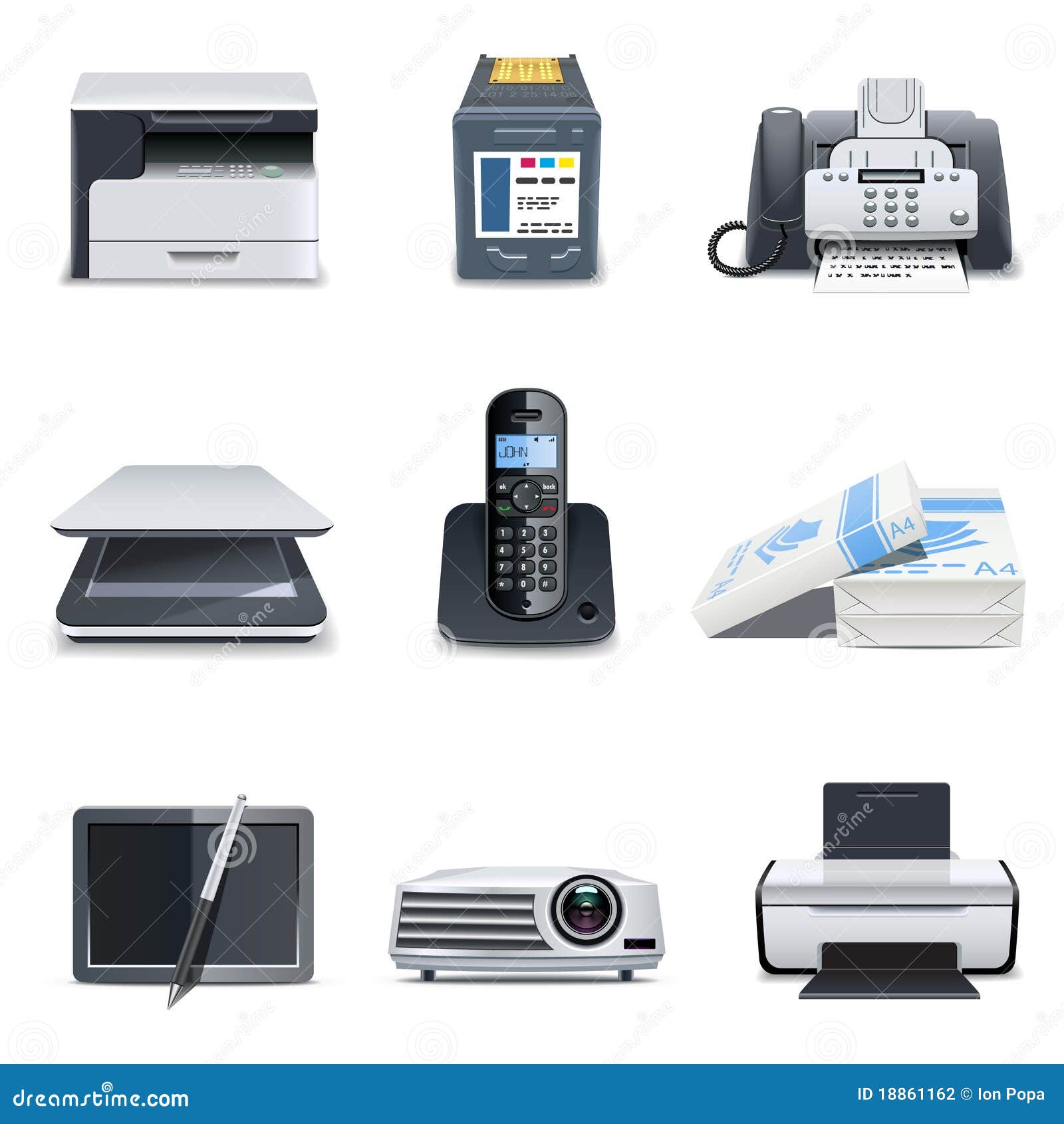 Computer Parts Cartoon Vector | CartoonDealer.com #26535073