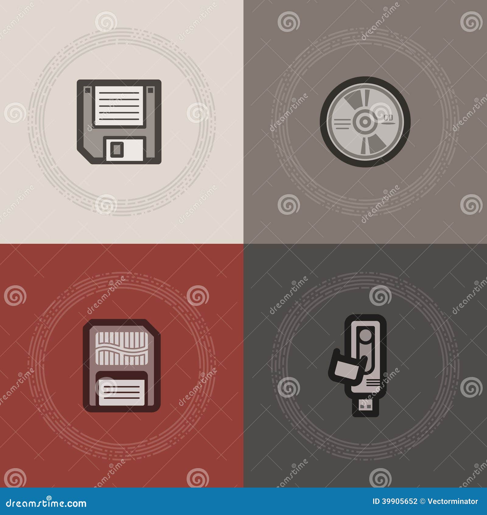 Computer Parts stock vector. Illustration of cdrom, hardware - 39905652
