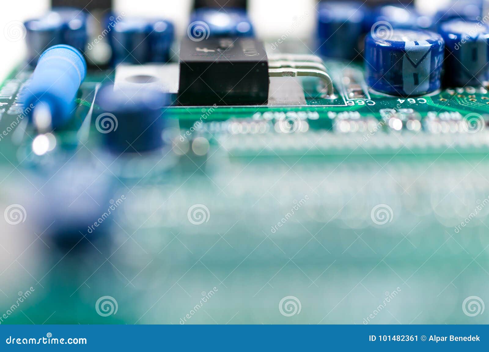 Computer parts . stock image. Image of microchip, macro - 101482361