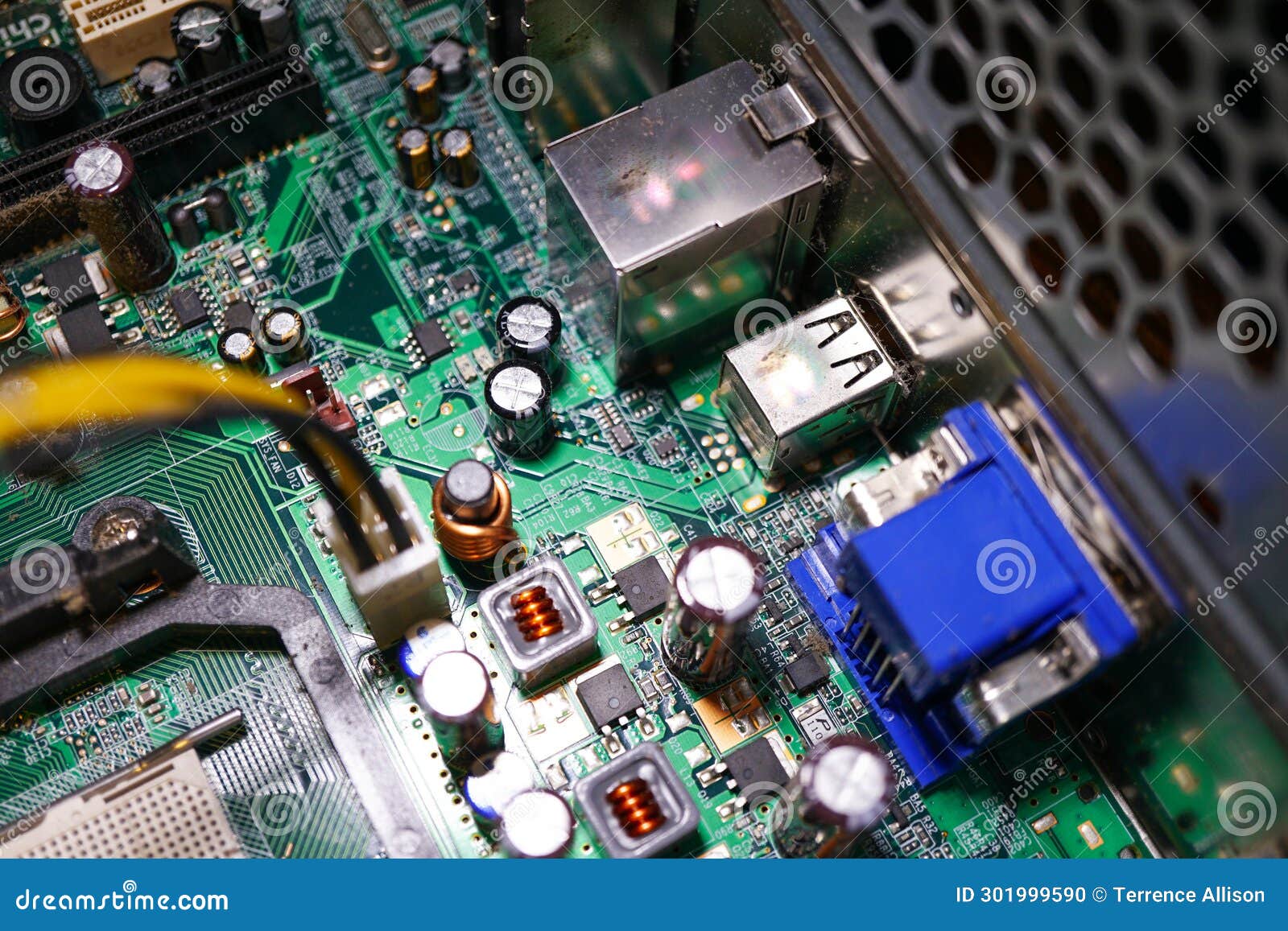 Computer Parts from the Mid 2000 S Stock Photo - Image of hacking ...