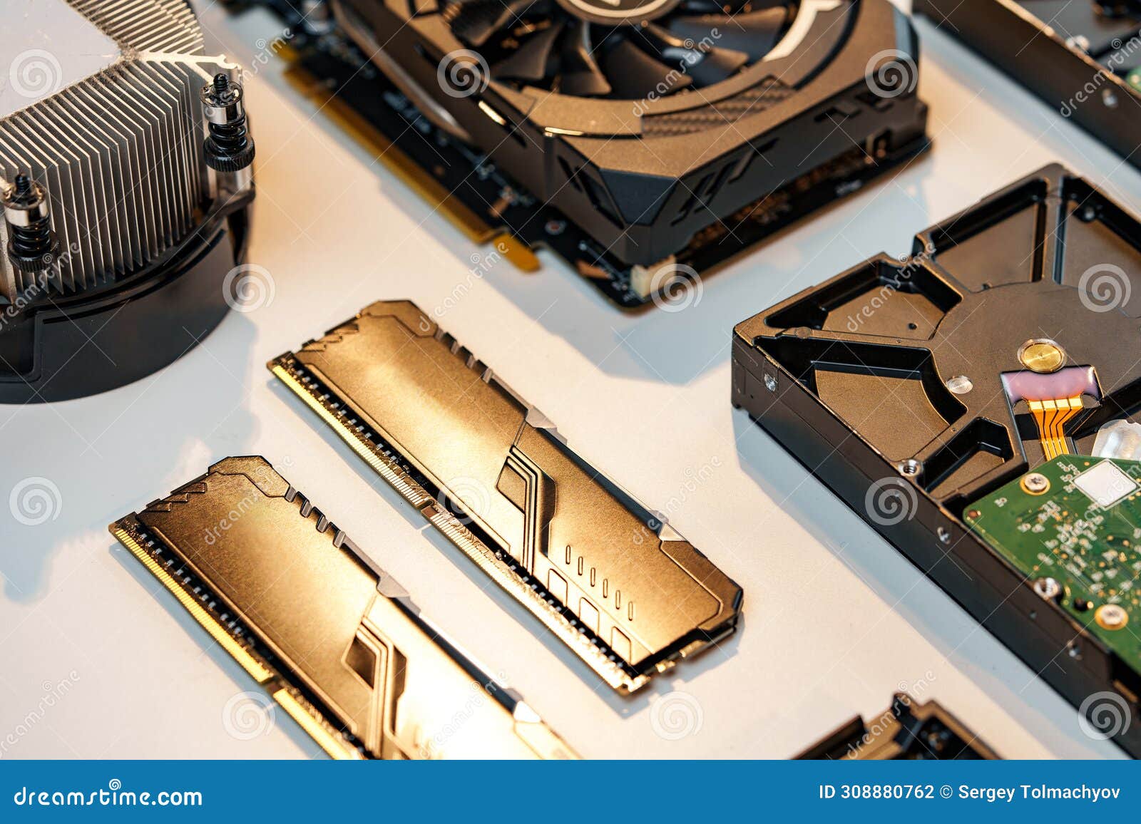 Computer Parts of Processing Unit Close Up Stock Photo - Image of ...