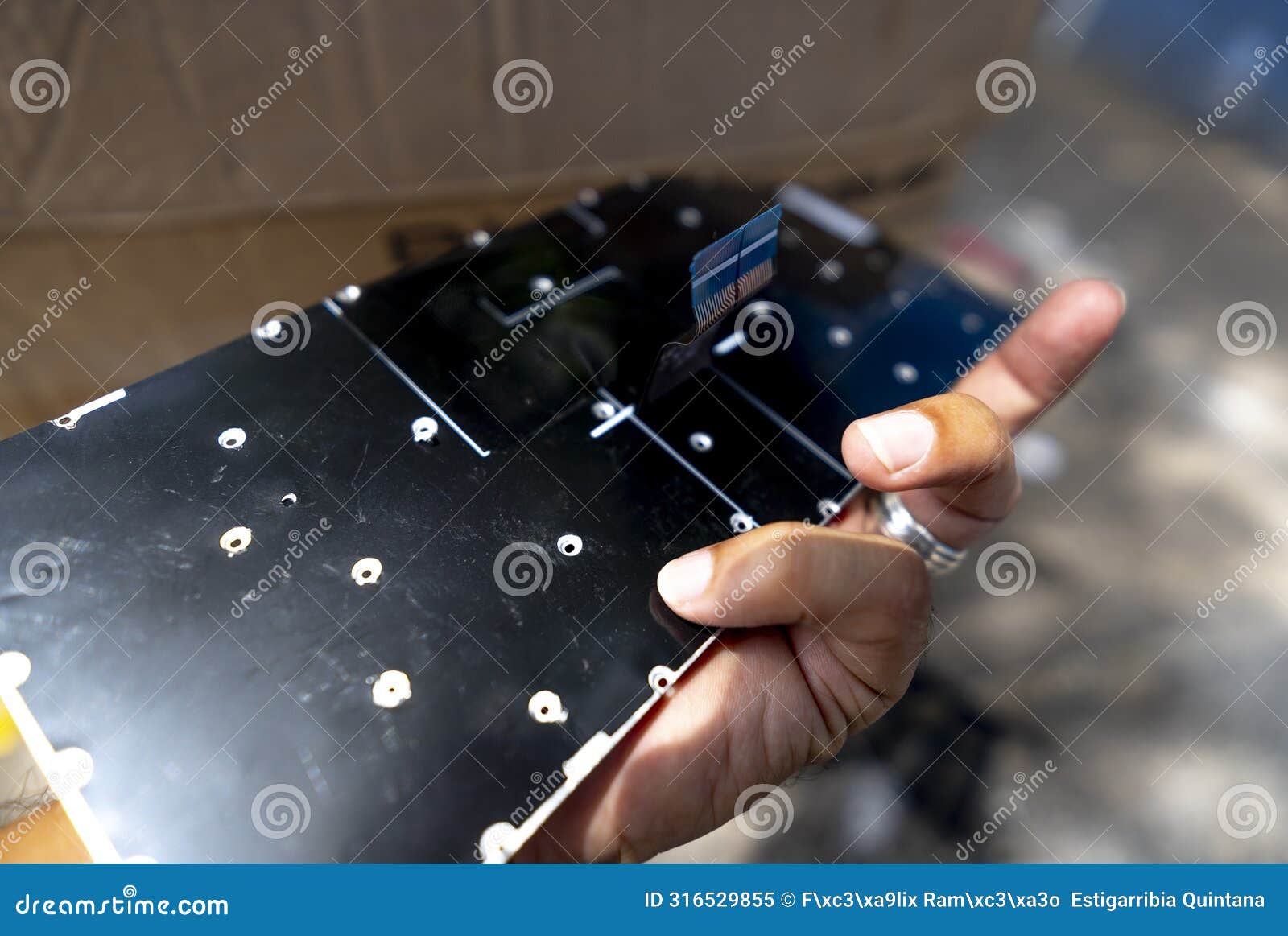 It and Computer Parts Thrown on the Floor Stock Image - Image of sata ...