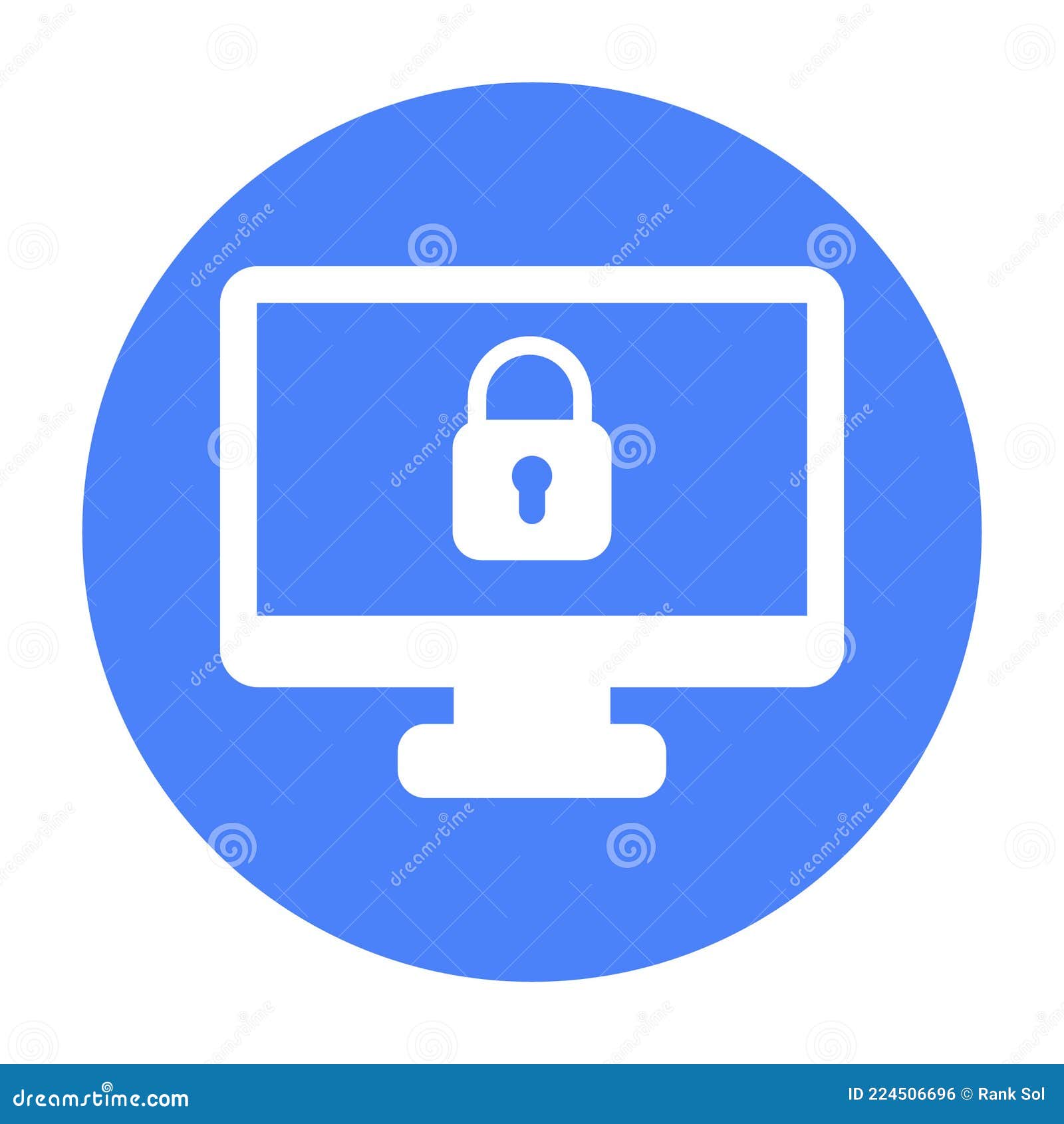 Computer Password Icon Which Can Easily Modify or Edit Stock Vector ...