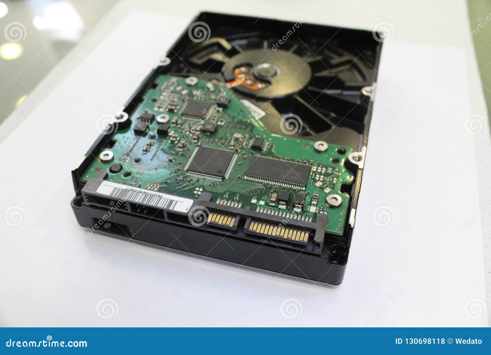 Computer Pc Harddisk Hdd Sata Connection Port Stock Photo - Image of ...