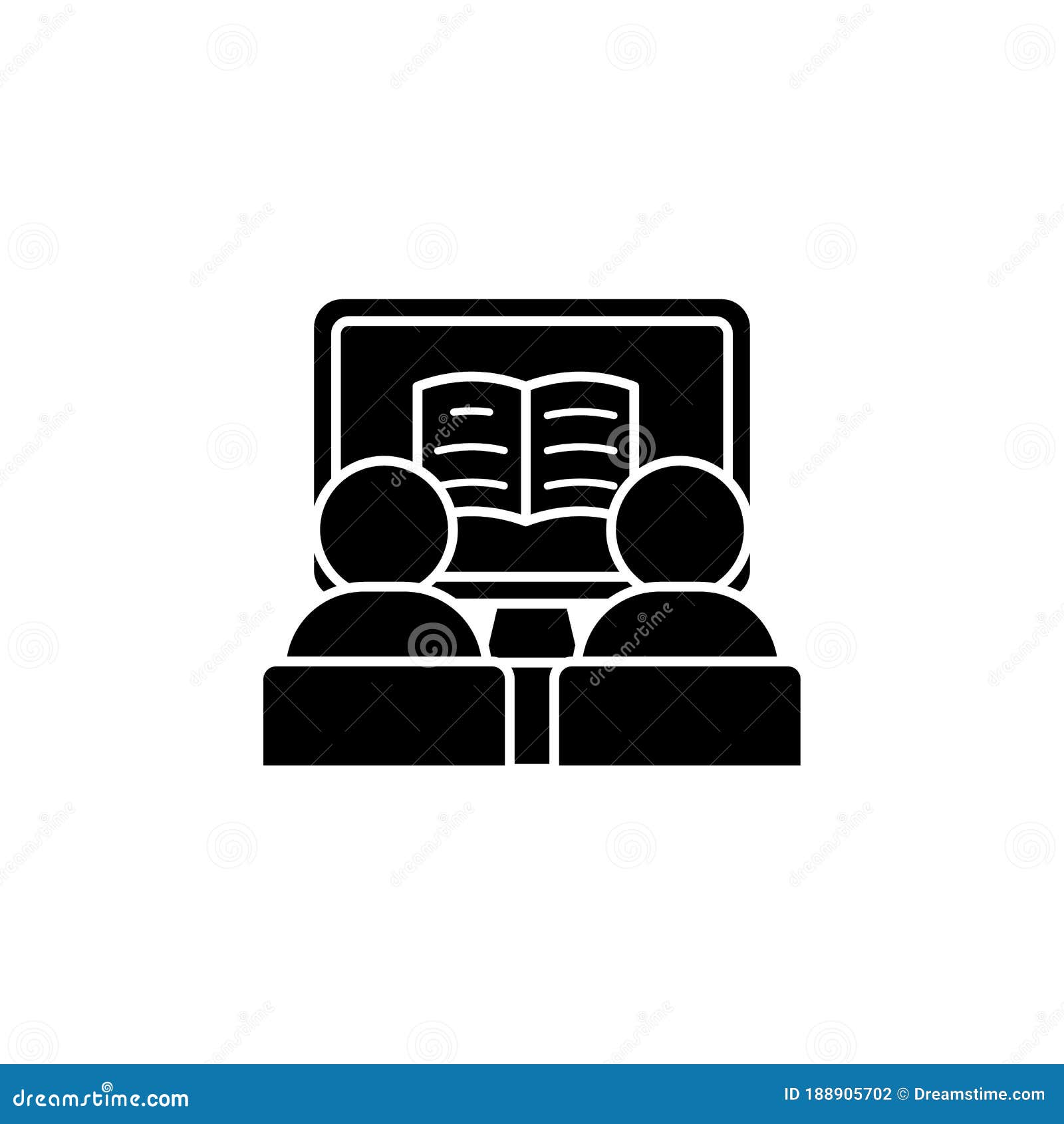 Computer Pc 2 Student Book Icon. Simple Online Study Icons For Ui And ...