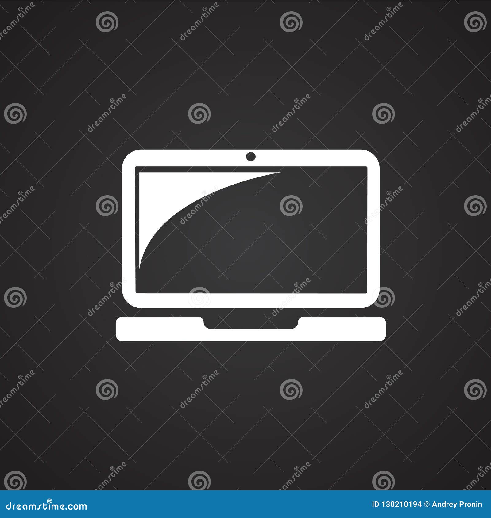 Computer Pc on White Background Stock Vector - Illustration of network ...