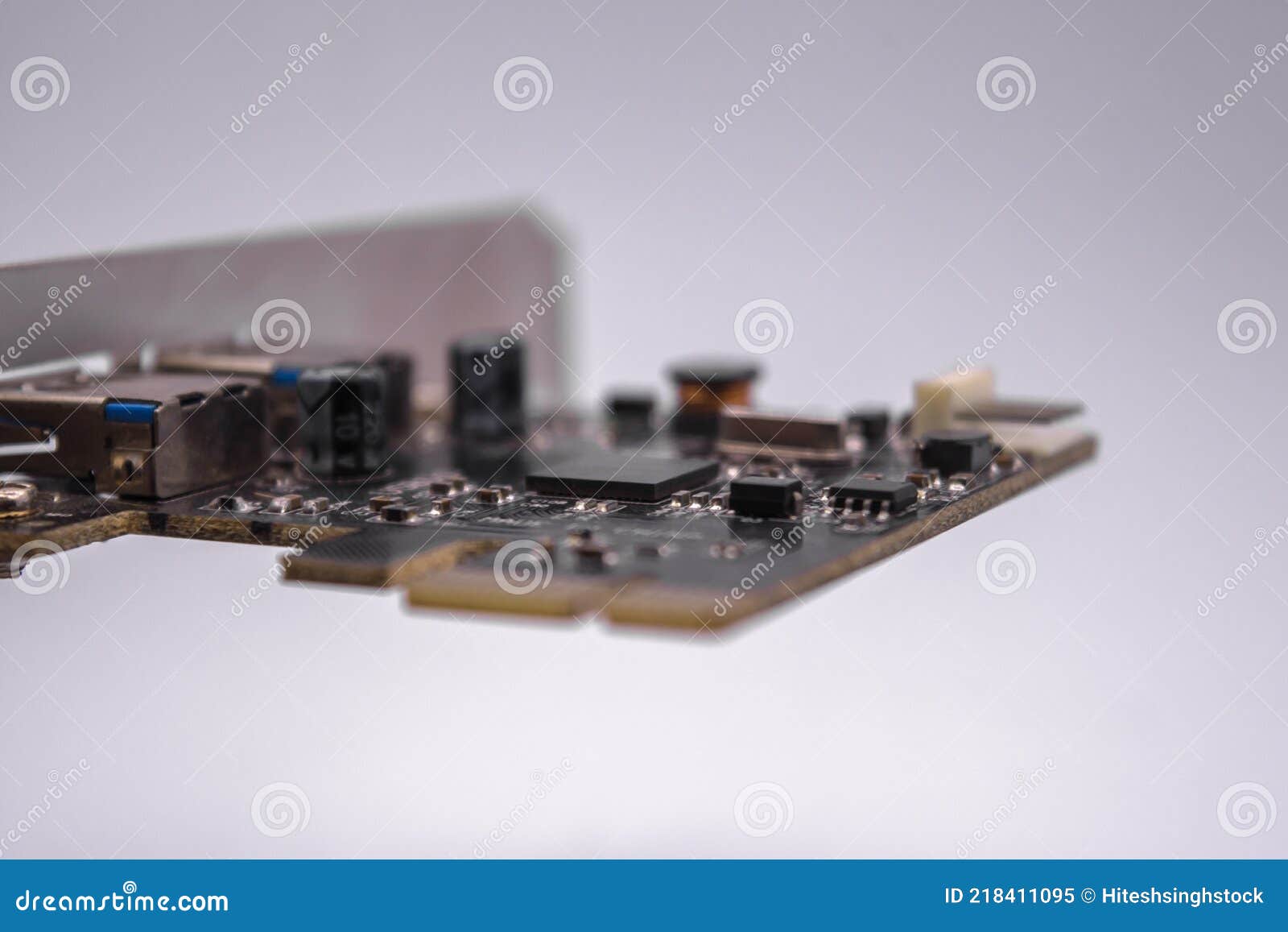 Computer PCI-E To USB 3.0 Expasion Card on White Background. PCI ...